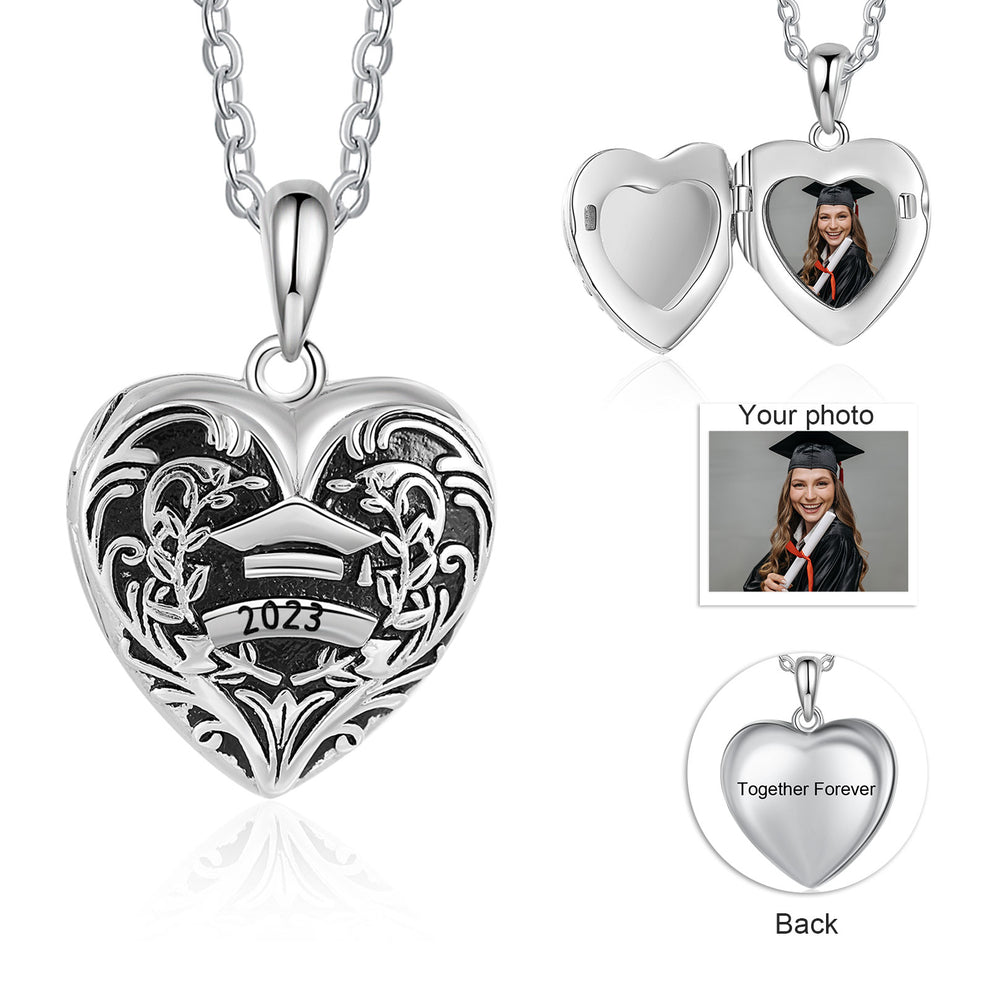 Personalised Graduation Photo Locket Necklace – Custom Jewellery Australia