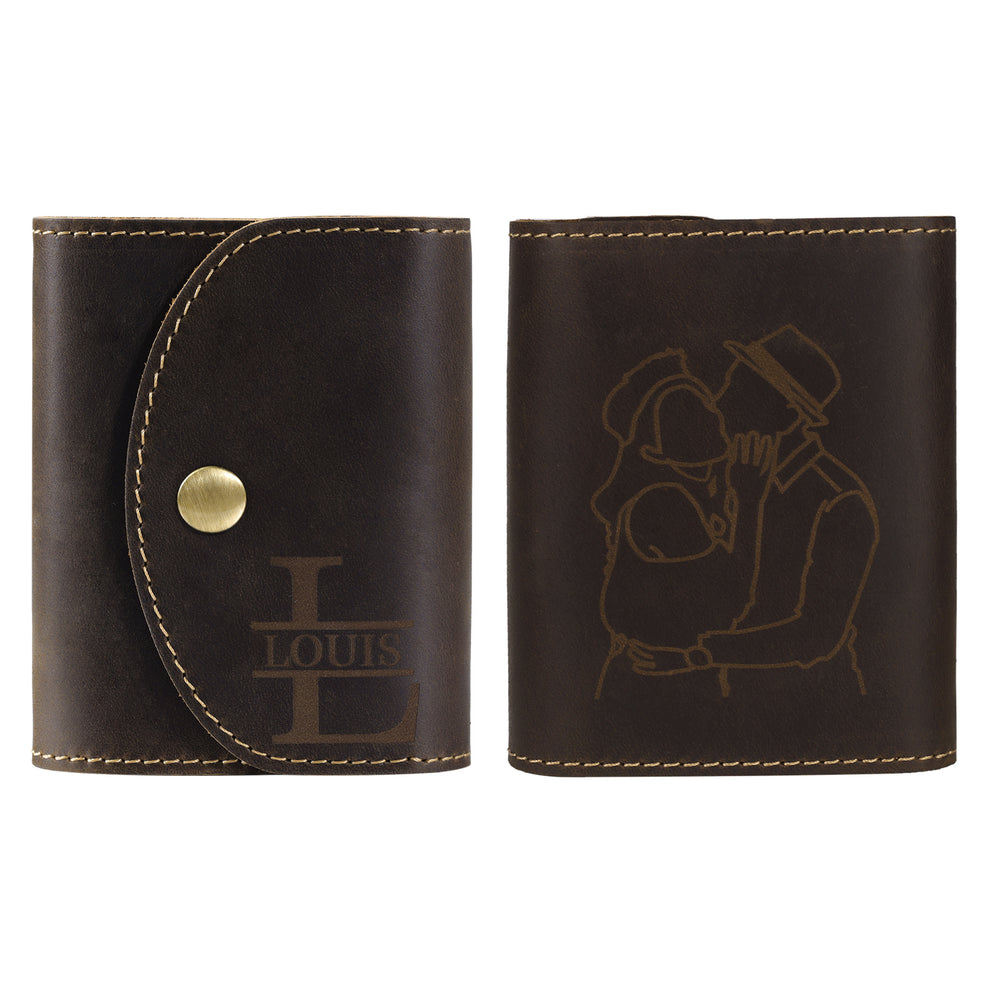 Personalised Photo Engraved Card Wallet – Custom Jewellery Australia